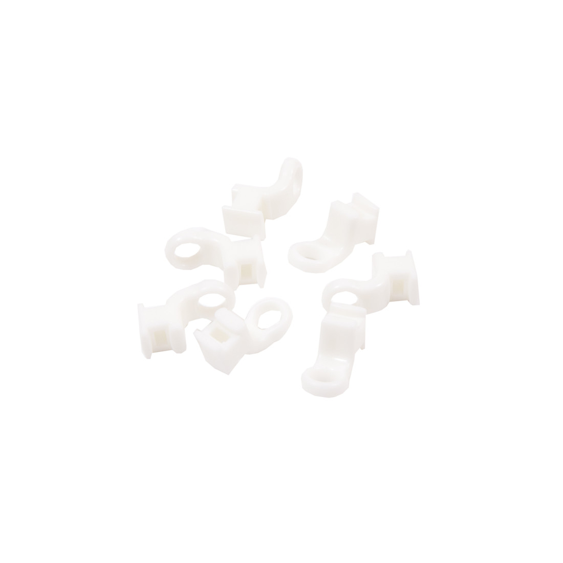 Curtain Track Gliders White Plastic (100 Pack)