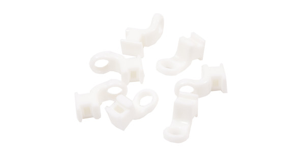 Curtain Track Gliders White Plastic (100 Pack)