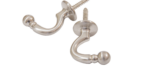 Palma Curtain Tieback Hook Satin Nickel | MyStatic