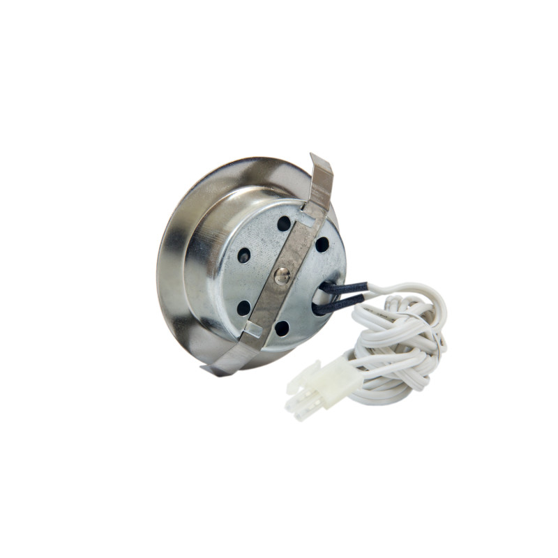 Recessed Cabinet Light Matt Chrome 12V 70mm