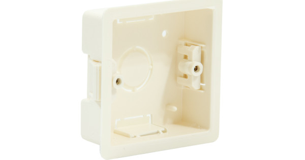 Single Cavity Back Box 25mm Cream