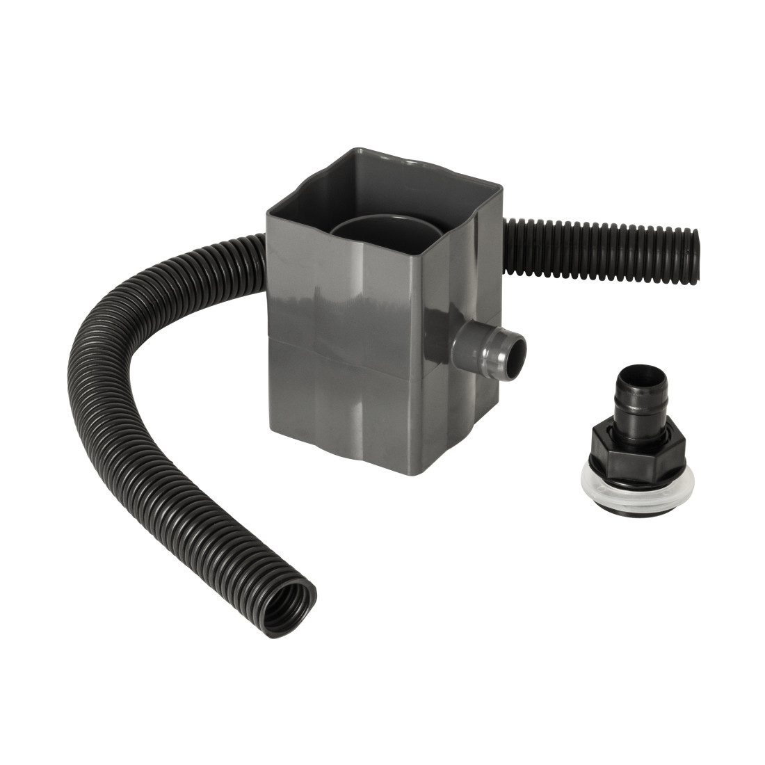 Square Line FloSaver Rainwater Diverter Anthracite Grey