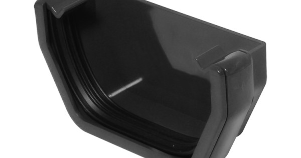 Square Line Gutter End Cap Anthracite | Square Line