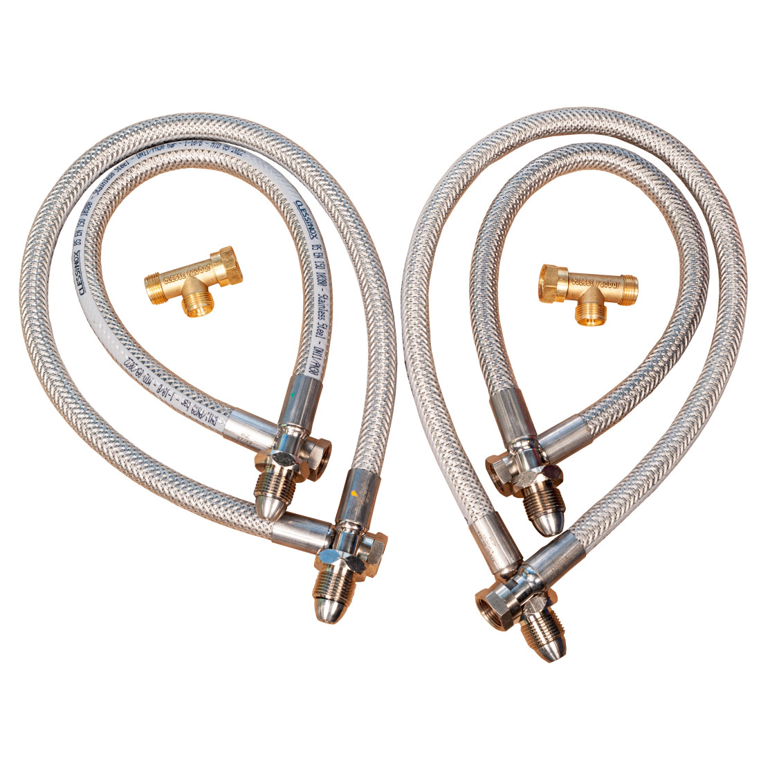 4 Cylinder Stainless Steel Hose Kit | Clesse | LPG Equipment