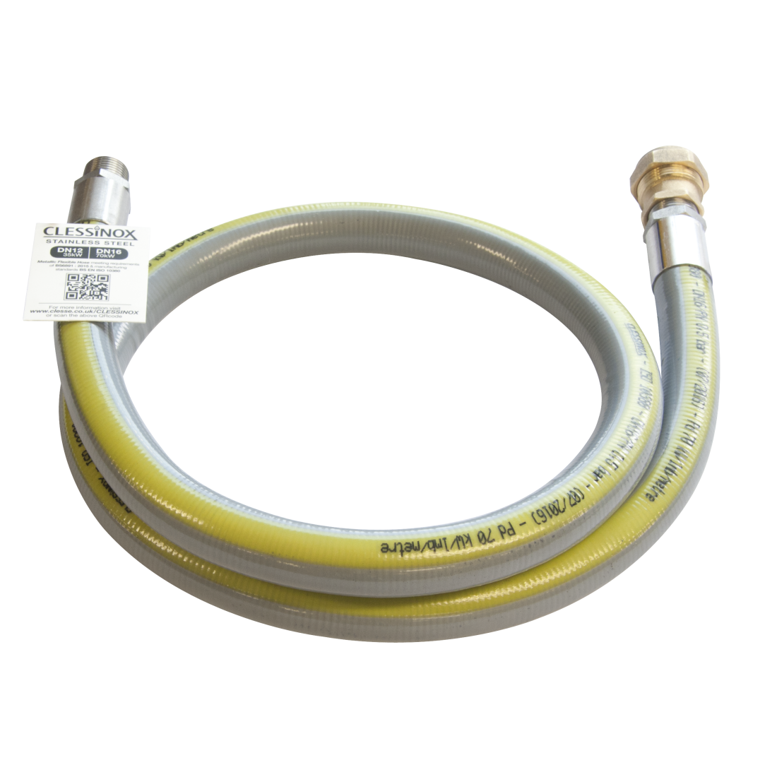 Clesse 35kW/h Stainless Steel Hose 1.2m UUSS35KWX22