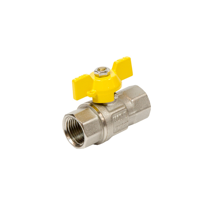 Continental 1/2" BSP Gas Ball Valve Tee Handle Female x Female