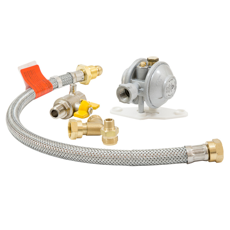 Single Wall Mounted Regulator OPSO - Overbraided Hose