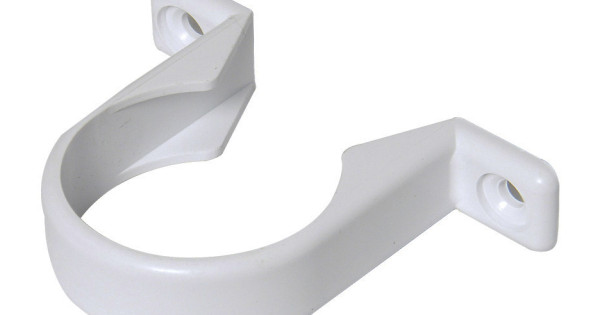 32mm White Pipe Clip | Plastic Water & Waste Fittings