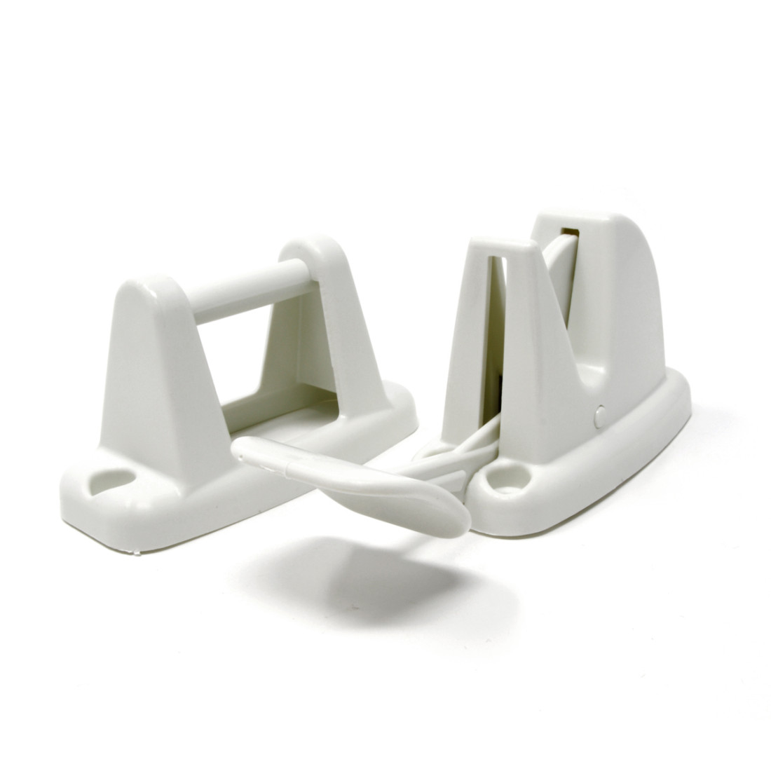 Lever Release Door Retainer Clip White | Door Catches